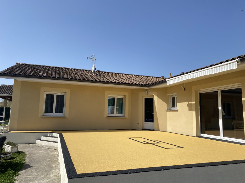 Kits pour terrasse en graulats et résine Gominov – Pour terrasse dès 16 m2